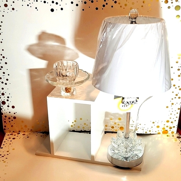 mr lamp & shade | Other | Mr Lamp Shade Solid Cut Crystal Lotus Flower ...